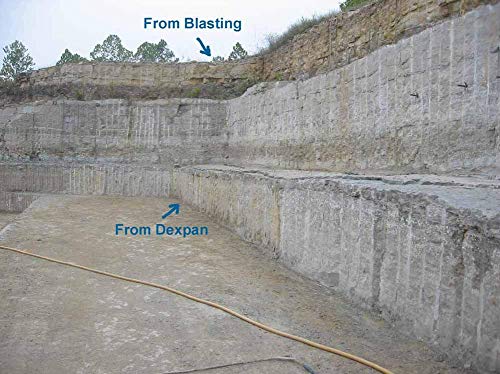 Dexpan Expansive Demolition Grout 44 Lb. Box for Rock Breaking, Concrete Cutting, Excavating. Alternative to Demolition Jack Hammer Breaker, Jackhammer, Concrete Saw, Rock Drill (DEXPAN44BOX3) (23F-50F)