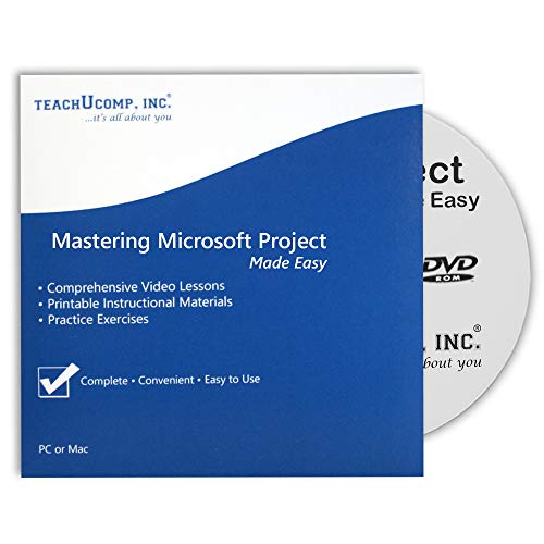 TEACHUCOMP Video Training Tutorial for Microsoft Project 2013 DVD-ROM Course and PDF Manual