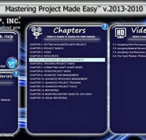 TEACHUCOMP Video Training Tutorial for Microsoft Project 2013 DVD-ROM Course and PDF Manual