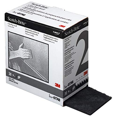 Cubitron II Scotch-Brite Color Prep Scuff - Gray Auto Body Scuffing Pad - Automotive Paint Shop Hand Pad - 4.75' x 15' - 7748