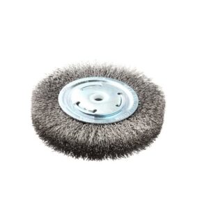 lincoln electric kh321 crimped wire wheel brush, 6000 rpm, 6" diameter x 1" face width, 5/8" x 1/2" arbor (pack of 1)