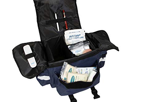 PrimaCare KB-RO74-B First Responder Bag for Trauma, 17" x 9" x 7", Blue