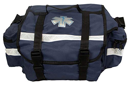 PrimaCare KB-RO74-B First Responder Bag for Trauma, 17" x 9" x 7", Blue