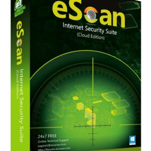 eScan Internet Security Suite with Cloud Security Anti Malware Software USB Security Two Way Firewall (Improved) |3 Devices 3 Years | complete Antivirus software 2019 [PC/Laptops]