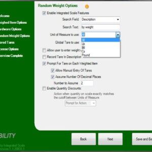 Ability Integrated Scale for Intuit QuickBooks Point of Sale with CAS PD2 and Cables