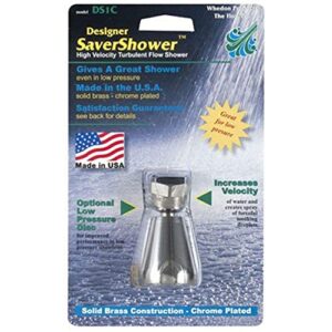 whedon designer saver shower high velocity shower head in chrome