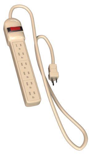 Stanley 30021 PowerMax 6 XL, 6-Outlet Power Strip w/ Long Cord , Beige