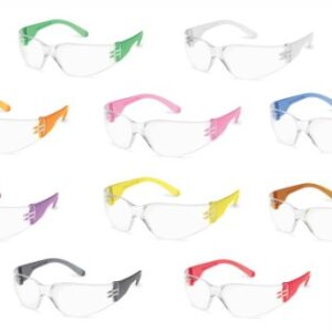 Gateway Safety 4699 StarLite Gumballs Safety Glasses, Clear Lens, 10 Colors Included (Pack of 10)