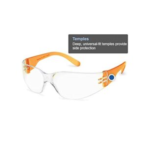 Gateway Safety 4699 StarLite Gumballs Safety Glasses, Clear Lens, 10 Colors Included (Pack of 10)