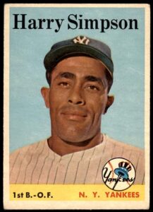 1958 topps # 299 harry simpson new york yankees (baseball card) good yankees