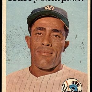 1958 Topps # 299 Harry Simpson New York Yankees (Baseball Card) GOOD Yankees