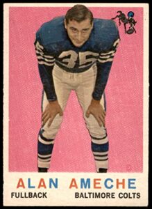 1959 topps # 30 alan ameche baltimore colts (football card) dean's cards 2 - good colts