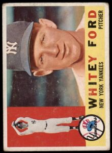 1960 topps # 35 whitey ford new york yankees (baseball card) good yankees