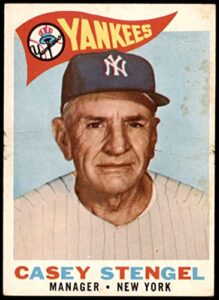 1960 topps # 227 casey stengel new york yankees (baseball card) dean's cards 2 - good yankees