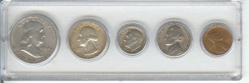 1954 Birth Year Coin Set (5) Coins Half, Quarter, Dime, Nickel, And Cent All dated 1954 and Dispaled in a Plastic holder Seller