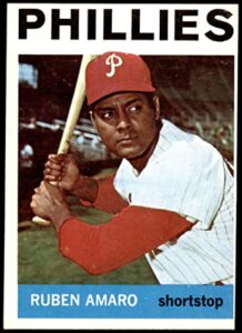 1964 topps # 432 ruben amaro philadelphia phillies (baseball card) ex phillies