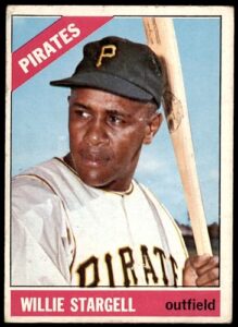 1966 topps # 255 willie stargell pittsburgh pirates (baseball card) dean's cards 2 - good pirates