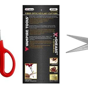 Vampire Tools vSHEARS - 6 1/4" Synthetic Fiber, Composite & Fiber Optic Shears - Kevlar, Aramid Fiber, Dyneema, Spectra, Dacron, Carbon Fiber: VT-2951 | A Cut Above All