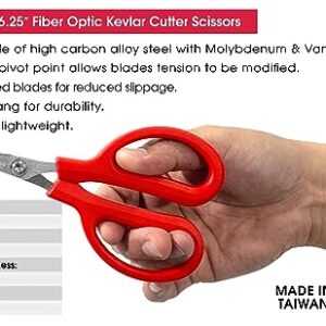 Vampire Tools vSHEARS - 6 1/4" Synthetic Fiber, Composite & Fiber Optic Shears - Kevlar, Aramid Fiber, Dyneema, Spectra, Dacron, Carbon Fiber: VT-2951 | A Cut Above All