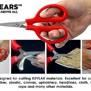 Vampire Tools vSHEARS - 6 1/4" Synthetic Fiber, Composite & Fiber Optic Shears - Kevlar, Aramid Fiber, Dyneema, Spectra, Dacron, Carbon Fiber: VT-2951 | A Cut Above All