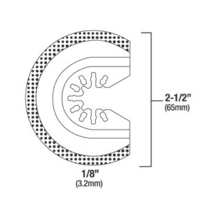 Genesis GAMT731 Universal Quick Fit 1/8" Grout Removal Blade,Black