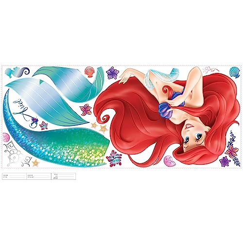 RoomMates RMK2360GM The Little Mermaid Ariel Peel and Stick Giant Wall Decals