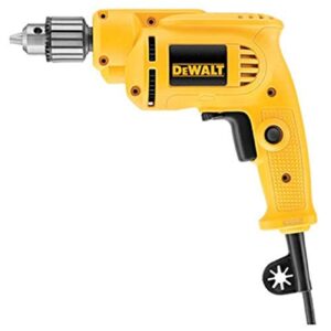 dewalt corded drill with keyed chuck, 7.0-amp, 3/8-inch (dwe1014)