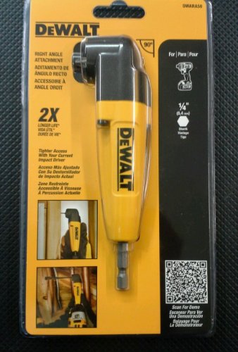 DEWALT Right Angle Drill Adapter DWARA050 HD Version in Retail Pack