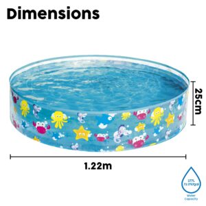 Bestway Fill-N-Fun Paddling Pool - 48 x 10 Inches, Blue, BW55028