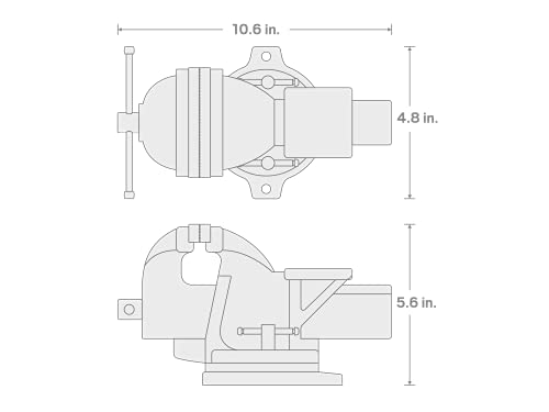 TEKTON 4 Inch Swivel Bench Vise | 54004