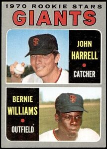 1970 topps # 401 giants rookies bernie williams/john harrell san francisco giants (baseball card) vg/ex giants