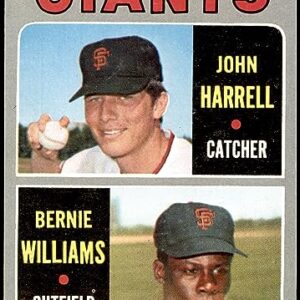 1970 Topps # 401 Giants Rookies Bernie Williams/John Harrell San Francisco Giants (Baseball Card) VG/EX Giants