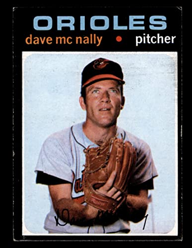 1971 Topps # 320 Dave McNally Baltimore Orioles (Baseball Card) EX Orioles