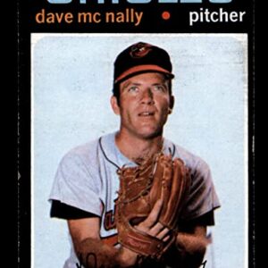 1971 Topps # 320 Dave McNally Baltimore Orioles (Baseball Card) EX Orioles