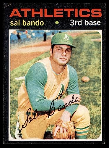 1971 Topps # 285 Sal Bando Oakland Athletics (Baseball Card) EX Athletics