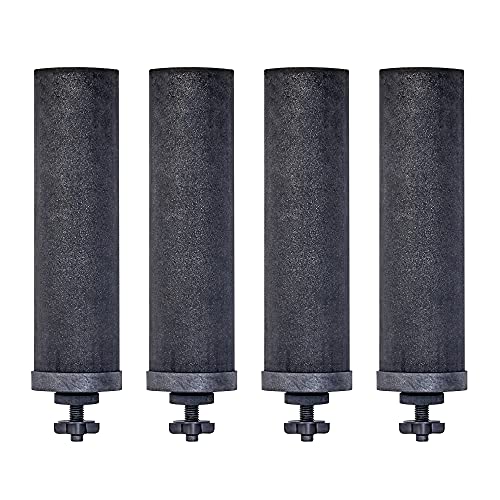 Berkey Authentic Black Berkey Elements BB9-2 Filters for Berkey Water Systems (Set of 4 Black Berkey Elements)