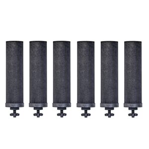 berkey authentic black berkey elements bb9-2 filters for berkey water systems (set of 6 black berkey elements)