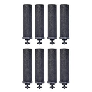 berkey authentic black berkey elements bb9-2 filters for berkey water systems (set of 8 black berkey elements)