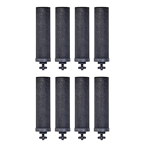 Berkey Authentic Black Berkey Elements BB9-2 Filters for Berkey Water Systems (Set of 8 Black Berkey Elements)