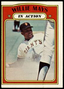 1972 topps # 50 in action willie mays san francisco giants (baseball card) dean's cards 2 - good giants