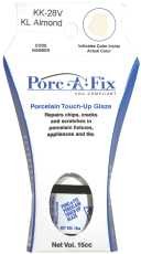 porc-a-fix kk-28v porcelain touch-up glaze, kohler almond - 289585