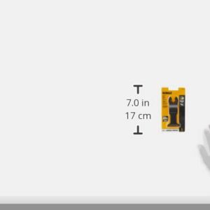 DEWALT Oscillating Tool Blade for Wood with Nails, Wide, Titanium Nitride Coated (DWA4204) , Black