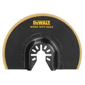 dewalt oscillating tool blade, titanium nitride coated, flush cut (dwa4213)