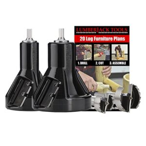 lumberjack tools 1" & 2" commercial starter kit (csk2) , black