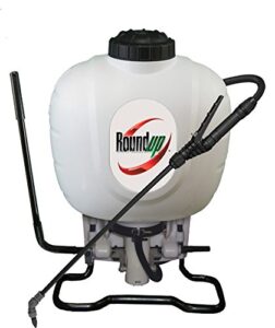 roundup 190314 backpack sprayer for fertilizers, herbicides, weed killers & insecticides, 4 gallon , white