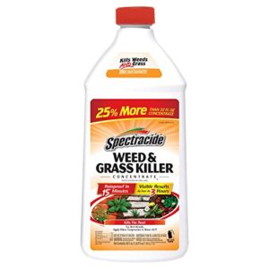 spectracide weed and grass killer concentrate 40 ounces, use on patios, walkways and driveways