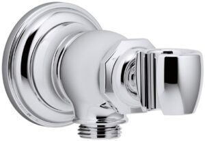 kohler k-72797-cp artifacts wall-mount handshower holder and supply elbow, polished chrome,.5