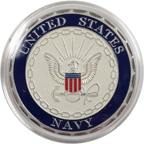 Spinettis United States Navy Military Challenge Coin Silver