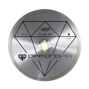 qep 7" continuous rim diamond blade - for wet cutting of ceramic tile