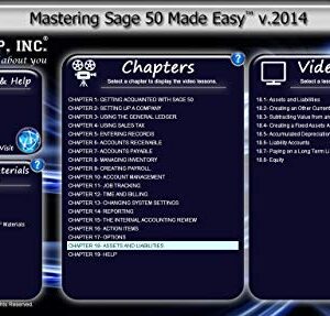 TEACHUCOMP Video Training Tutorial for Sage 50 version 2014 DVD-ROM Course and PDF Manual